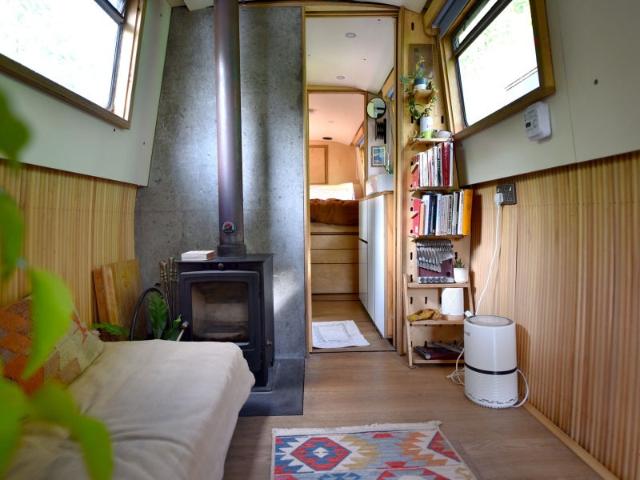Narrowboat in Hackney