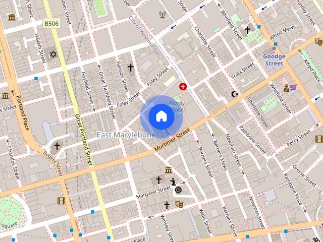 Nassau Street, Fitzrovia, W1W