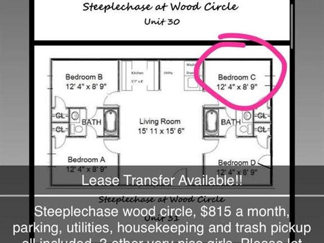 Need someone to takeover my lease!