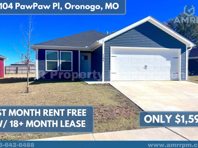 New 3 Bedroom Home Available Now!