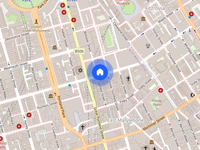 New Cavendish Street, Fitzrovia, London, W1W