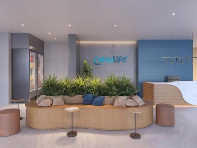 New Life19 Apto 2 quartos, suite, 34 m2, varanda, no Centro de Curitiba Fontanive
