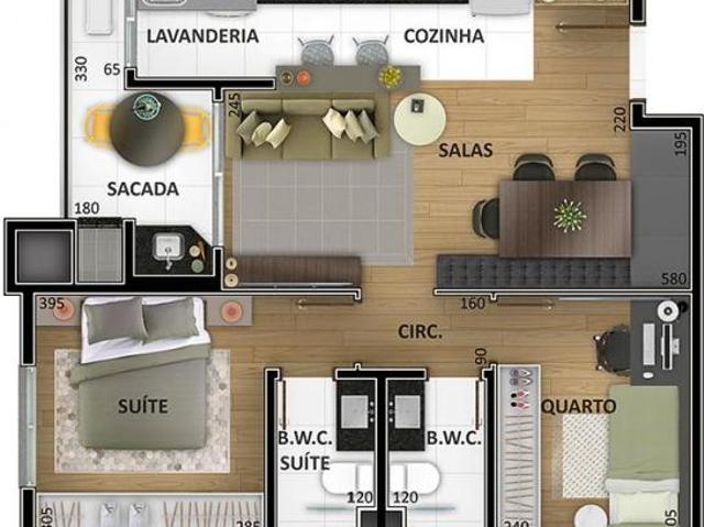 New Town Residence | Planta personalizada com living ampliado e acabamentos prem