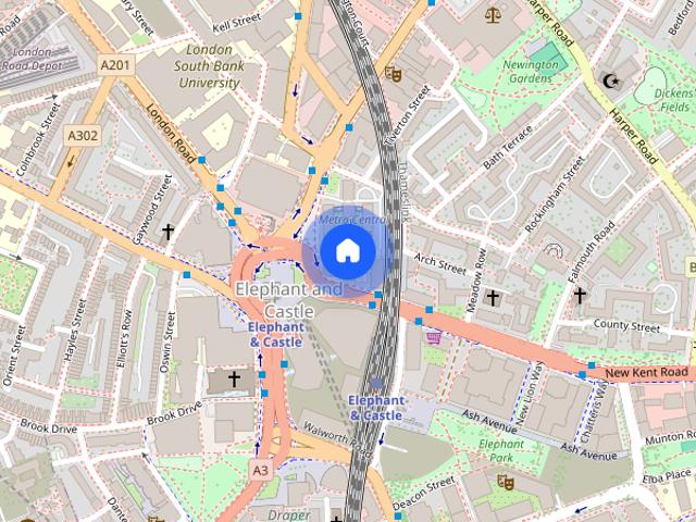Newington Causeway, Elephant & Castle, London, SE1