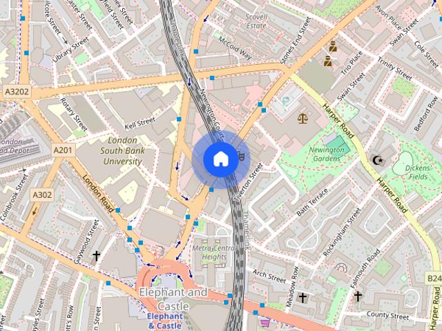 Newington Causeway, Elephant and Castle