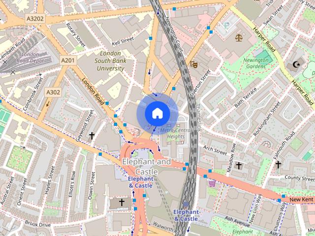 Newington Causeway, Elephant and Castle, London, SE1