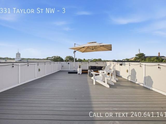 Newly Renovated 3 BR/2.5 BA Condo with a Private Rooftop Deck in Petworth!