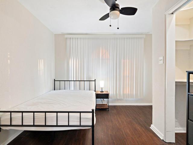 Newly renovated Comfortable Mesquite Property! In a quiet low traffic street, 1 block from public transportation and lots of retail. Fully stocked kitchen and high speed Wifi!