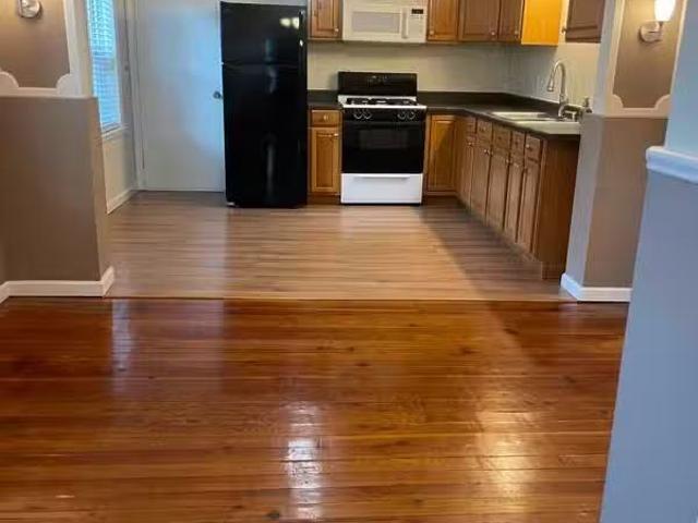 Newly renovated, second floor, two bedroom apartment with hard.