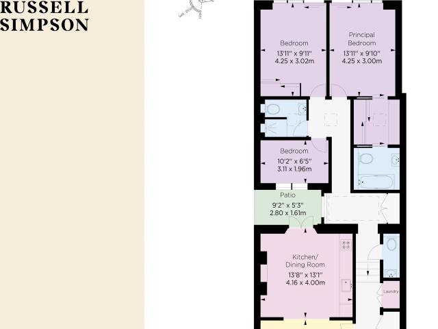 Newly renovated three bedroom flat with surprisingly spacious interiors and west facing garden to rent