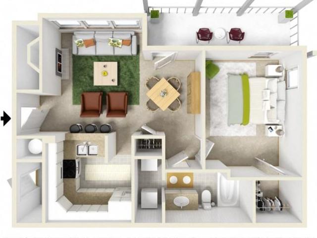 Newport Wichita Apts. 1 Bedroom Apartment for Rent at 770 N Silver Springs Blvd, Wichita, KS 67212