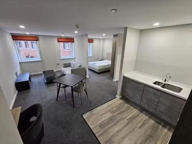 Cozy 1 BA Studio flat for rent in Greyfriars Road, Coventry, W.