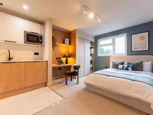 Cozy 1 BA Studio flat for rent in Percy Street, Derby, Derbysh.