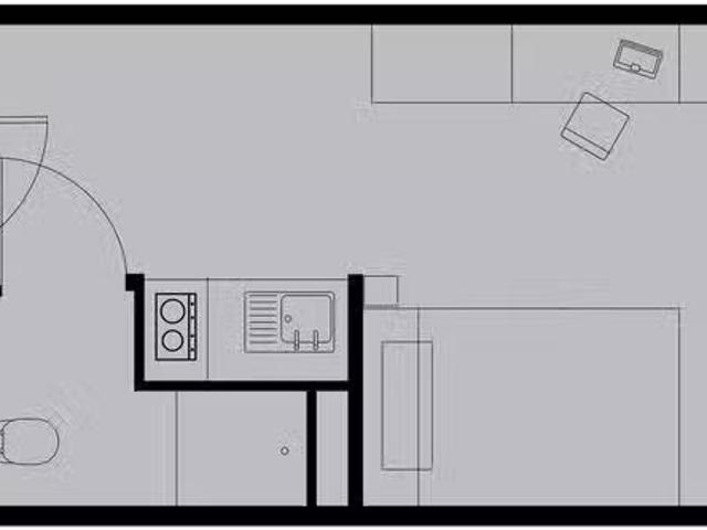 Cheap 1 BR Gold Studio Private Upper Level