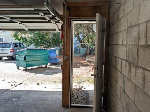 North City | Single garage with pedestrian door for storage