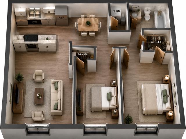 North Park Apartments 2 Bedroom Apartment for Rent at 2200 University Blvd, Durant, OK 74701