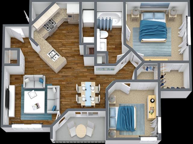 Northern Cross Apartments 2 Bedroom Apartment for Rent at 4200 Northern Cross Blvd, Haltom City, TX 76137