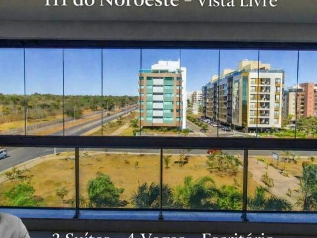 Noroeste Quadra 111: 3 Suítes, 4 Vagas e Vista Permanente para o Parque 61 9 9895 5200