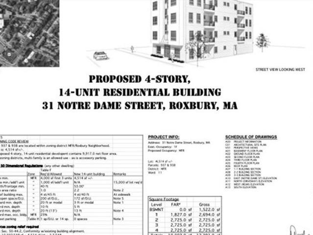 Notre Dame, Boston, Plot For Sale