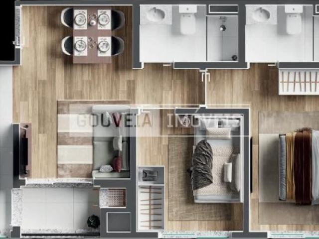Novo Prado Araucária Apartamento com 3 Dormitórios, 1 Suíte, 56,4m² à partir de R$438.877,00 Dat