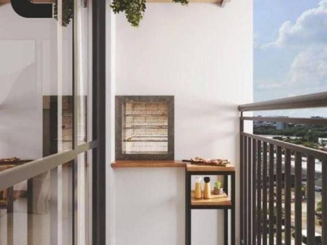 Novo Prado Araucária Apto 46m² 2 quartos, sacada gourmet e 1 vaga no Prado Velho