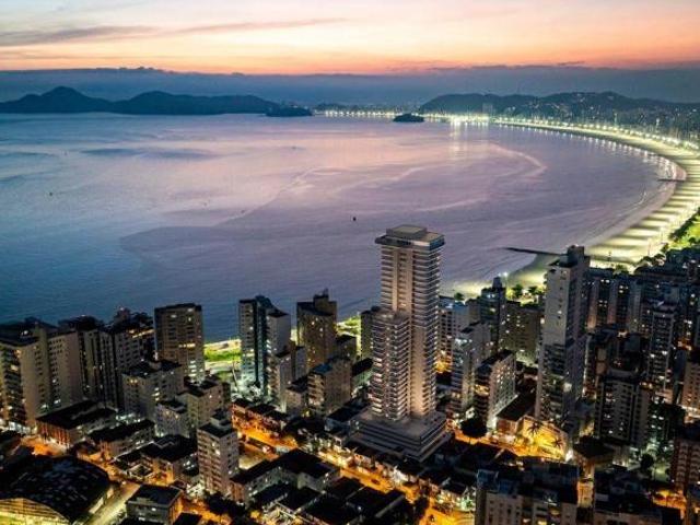 O Residencial Grandís, em Ponta da Praia, Apartamento com 3 suites/3 vagas vista Mar