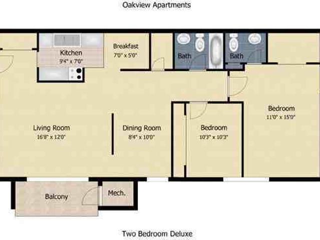 Oakview 2 Bedroom Apartment for Rent at 7226 Oak Haven Cir, Milford Mill, MD 21244 Milford Mill