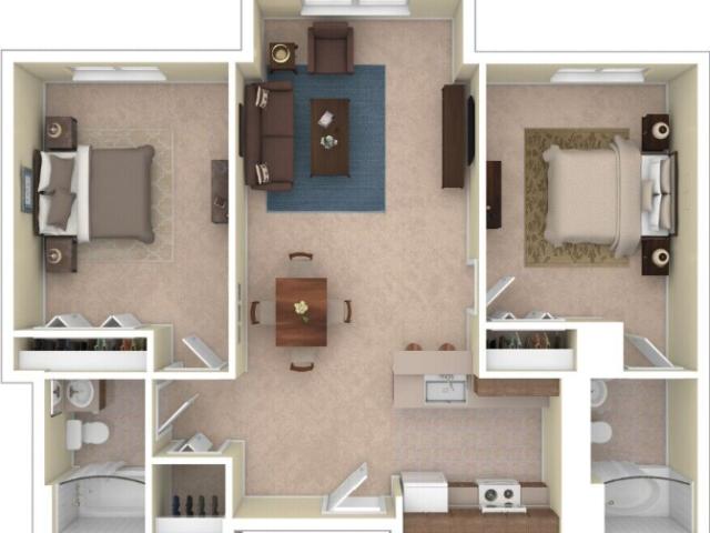 Oak Hill 2 Bedroom Apartment for Rent at 280 Burrows St, Pittsburgh, PA 15213 Terrace Village