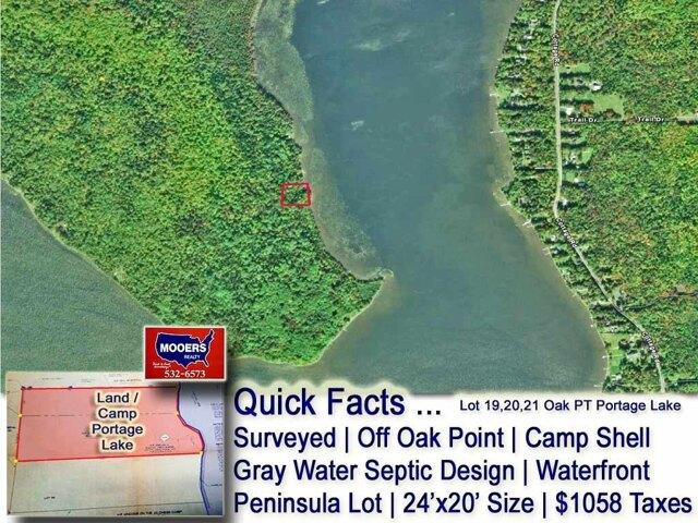 Oak Point Trl Lot, Portage Lake, Home For Sale
