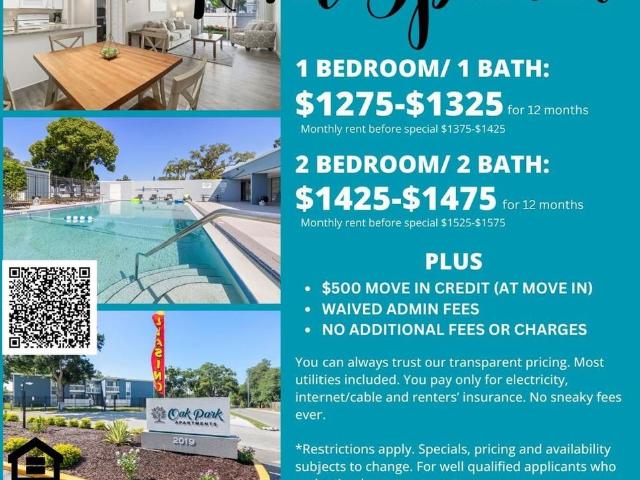 Oak Park Apartments 2 Bedroom Apartment for Rent at 2019 5th St W, Samoset, FL 34205 Samoset