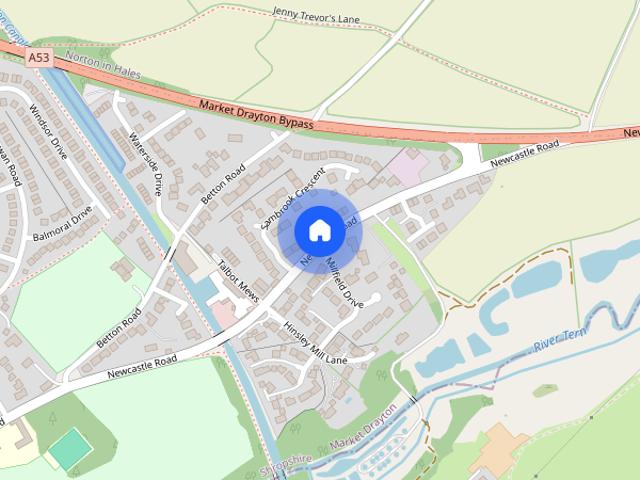 Oakfield, Newcastle Road, Market Drayton, Shropshire, TF9 1HW