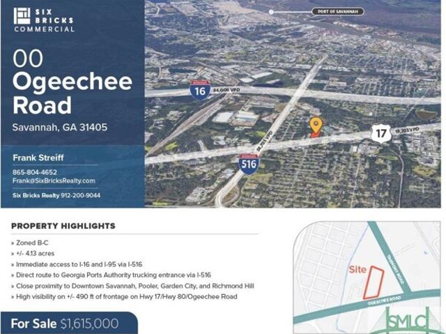 Ogeechee Rd, Savannah, Plot For Sale