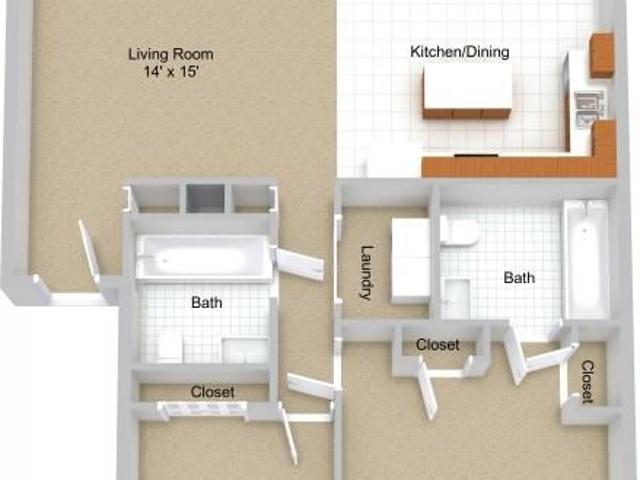 Olson 2 Bedroom Apartment for Rent at 213 7th Street Southwest, Tioga, ND 58852