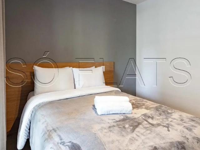 On Jurupis, Studio mobiliado disponível para venda com 26m² e 1 dormitório