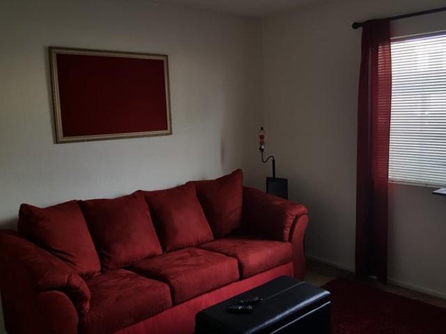 One clean bedroom with private bathroom