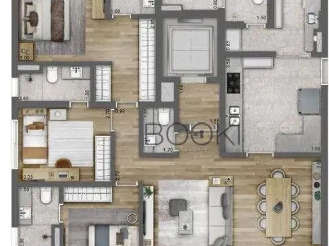 Oportunidade Apartamento com 3 dormitórios à venda, 154 m² por R$ 3.065.523 Campo Belo São Pau