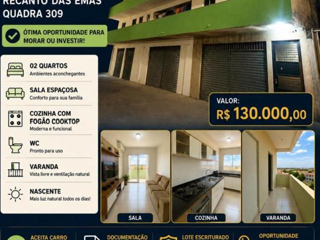 Oportunidade: Apartamento à Venda em Recanto das Emas Quadra 309 Não financia aceita troca