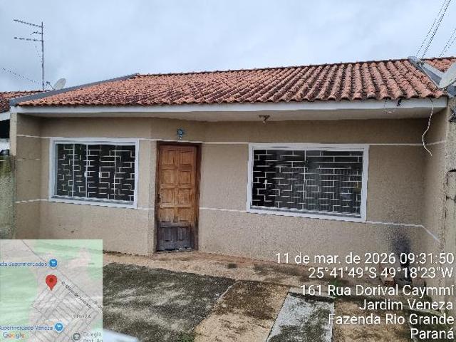Oportunidade em destaque — Casa no Veneza, Fazenda Rio Grande PR, Nº 161, 2 quartos, 1 vaga, 105m² | Licitação Aberta