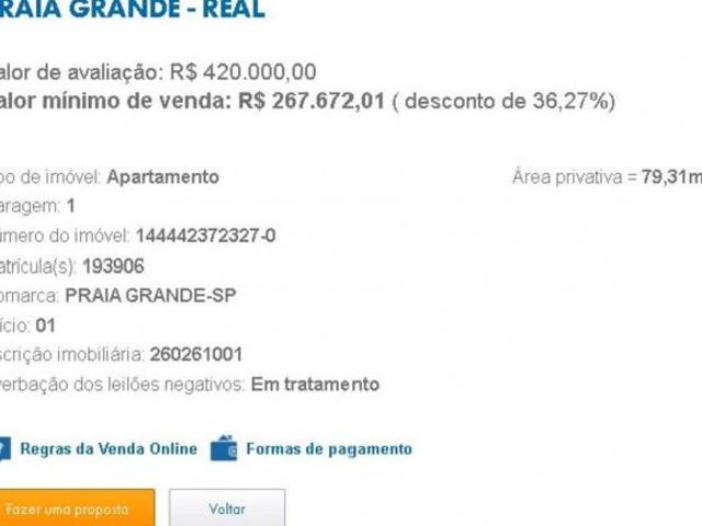 Oportunidade em frente à Praia SP | Tipo: Apartamento | Venda Online Caixa. Financia