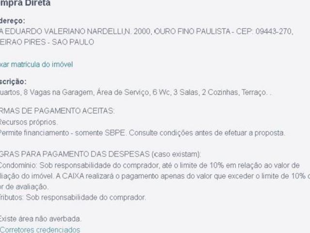 Oportunidade em Ribeirão Pires SP | Tipo: Casa/Chácara | Negociação: Financia