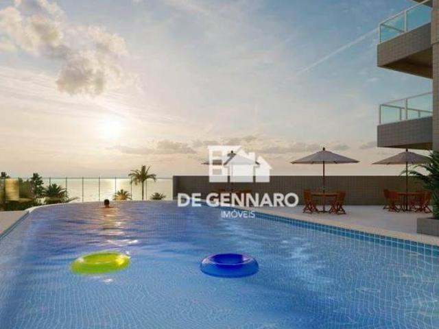 Oportunidade, Frente para o Mar, Apartamento com 2 dormitórios à venda, 75 m² por R$ 515.000 Mirim