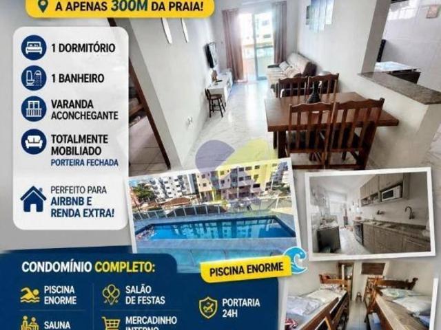 Oportunidade na Vila Tupi | 1 Dormitório Mobiliado + Varanda | Condomínio Completo por R$ 300 Mil