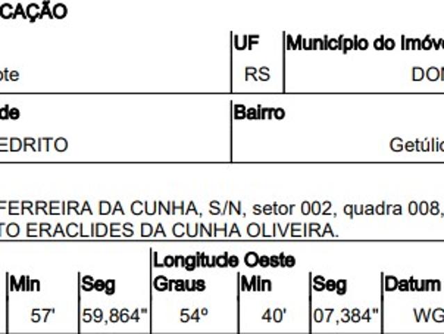 Oportunidade Única em DOM PEDRITO RS | Tipo: Terreno | Negociação: Venda Direta Online | Situação: Imóvel