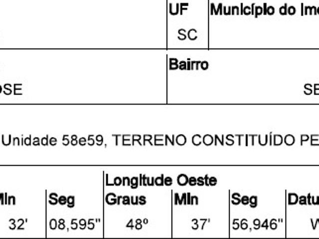 Oportunidade Única em SAO JOSE SC | Tipo: Terreno | Negociação: Leilão | Situação: Imóvel