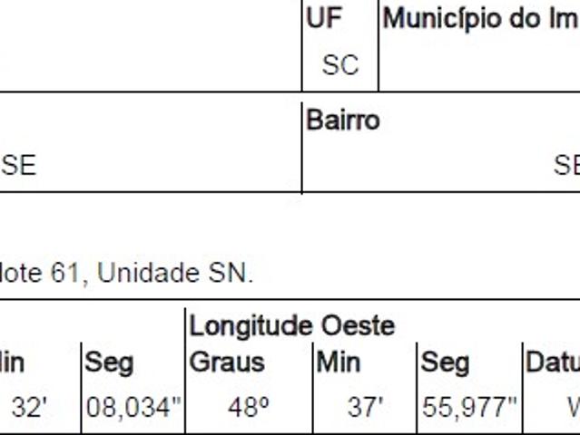 Oportunidade Única em SAO JOSE SC | Tipo: Terreno | Negociação: Leilão | Situação: Imóvel