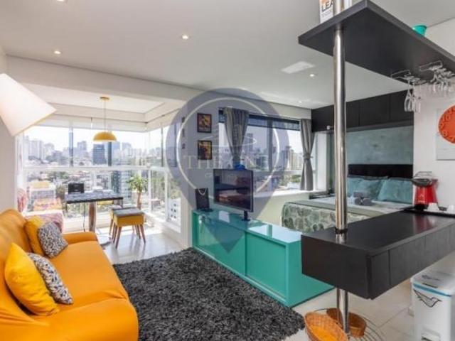 Oportunidade única! Studio à venda em Pinheiros, SP: 1 quarto, 2 salas, 1 banheiro, 1 vaga, 29m²