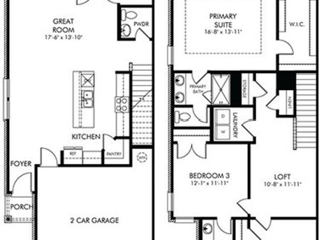 Opal Plan Greystone Parc Townhomes Community