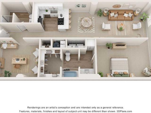 Opera House Lofts 2 Bedroom Apartment for Rent at 930 Broadway Blvd, Kansas City, MO 64105 The Downtown Loop