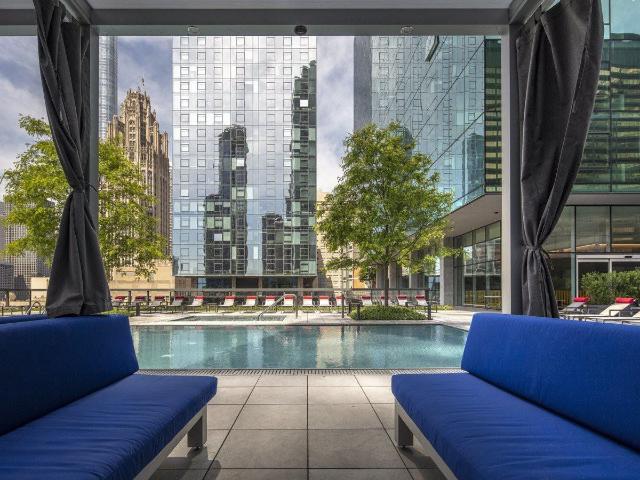 Optima Signature Studio Apartment for Rent at 220 E Illinois St, Chicago, IL 60611 Near North Side