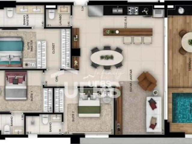 Opus Gyro Ricardo Paranhos Apartamento 3 quartos, sendo 3 suítes